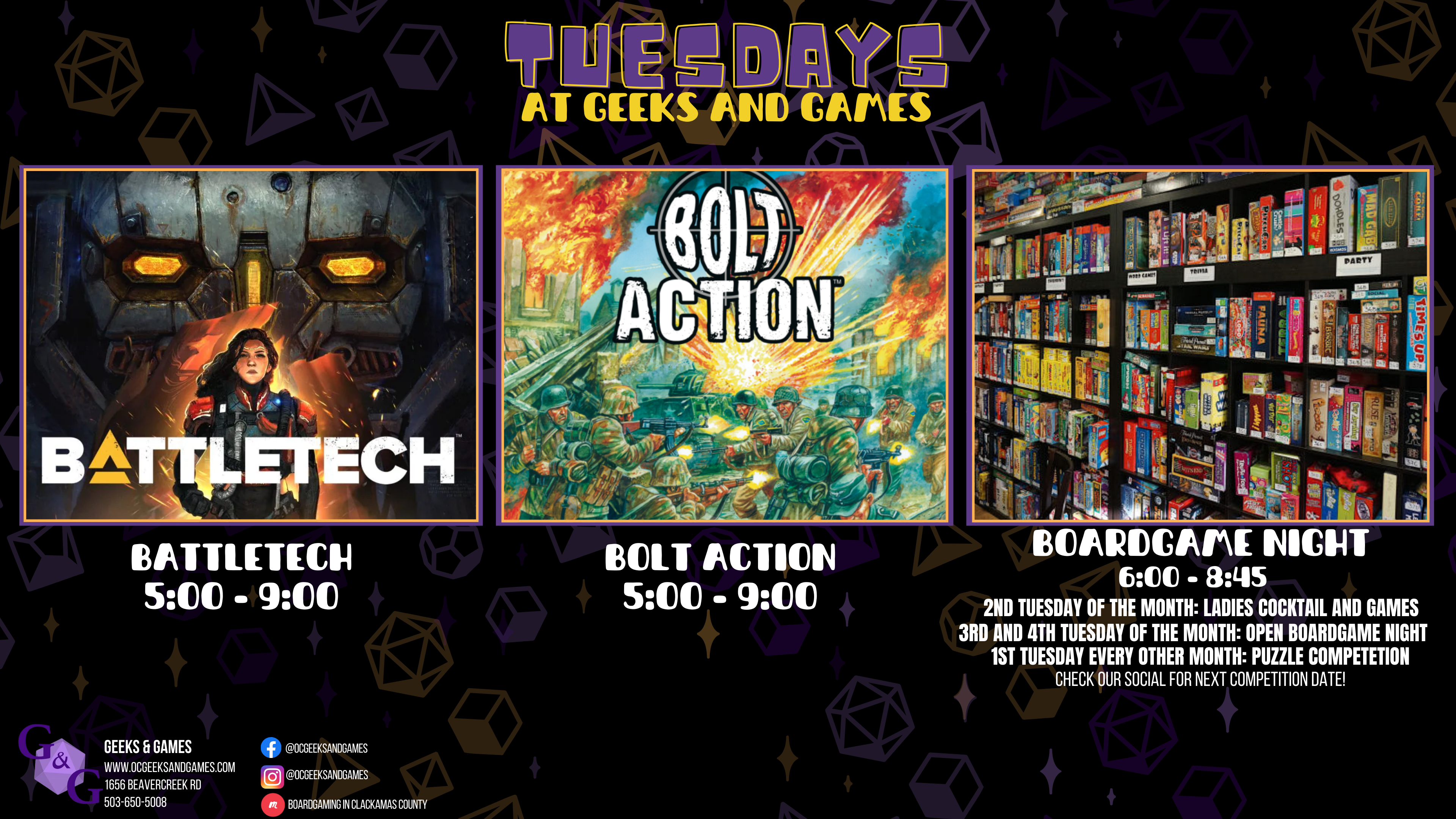 Events - Geeks and Games